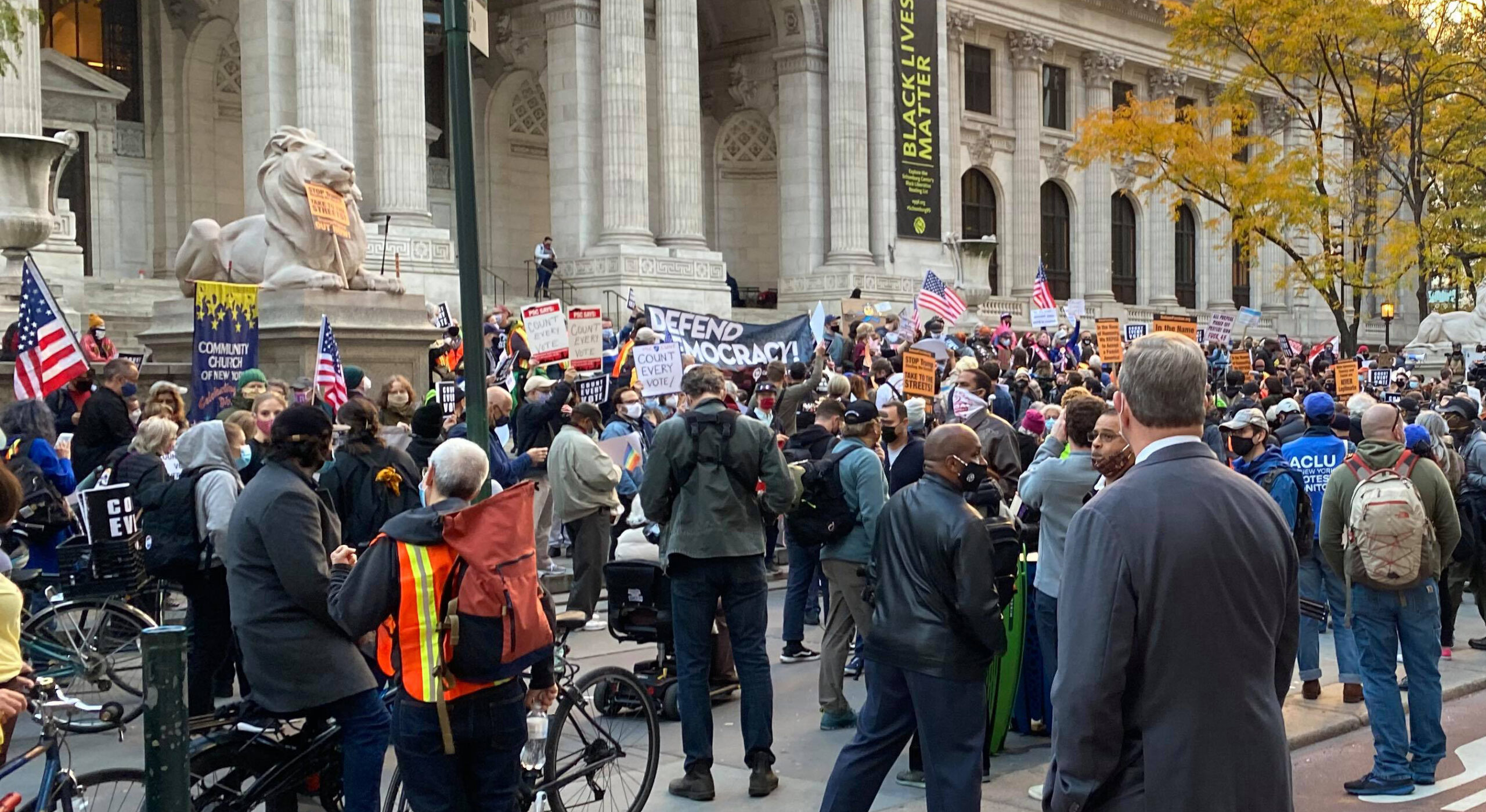 New Yorkers march to defend the vote – Communist Party USA