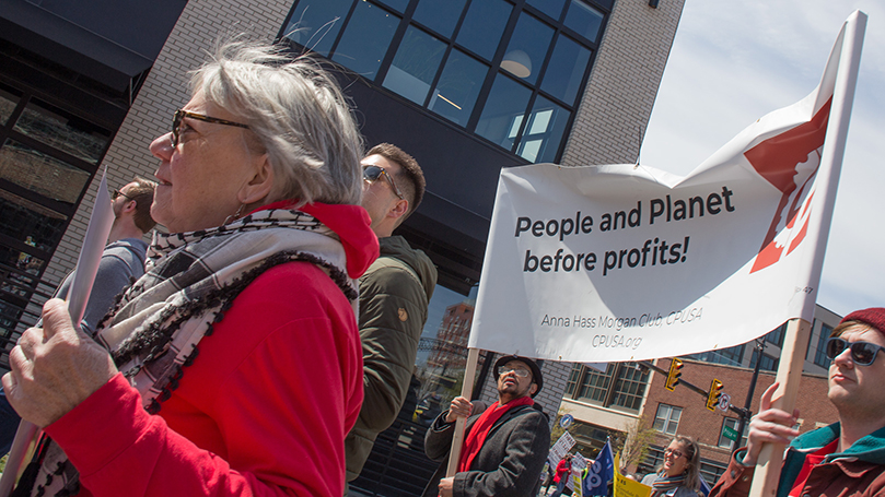 CPUSA marches in solidarity with Columbus Education Association ...