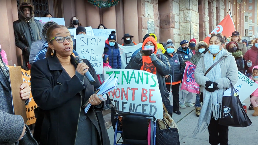 NY CP joins Albany tenant protest – Communist Party USA
