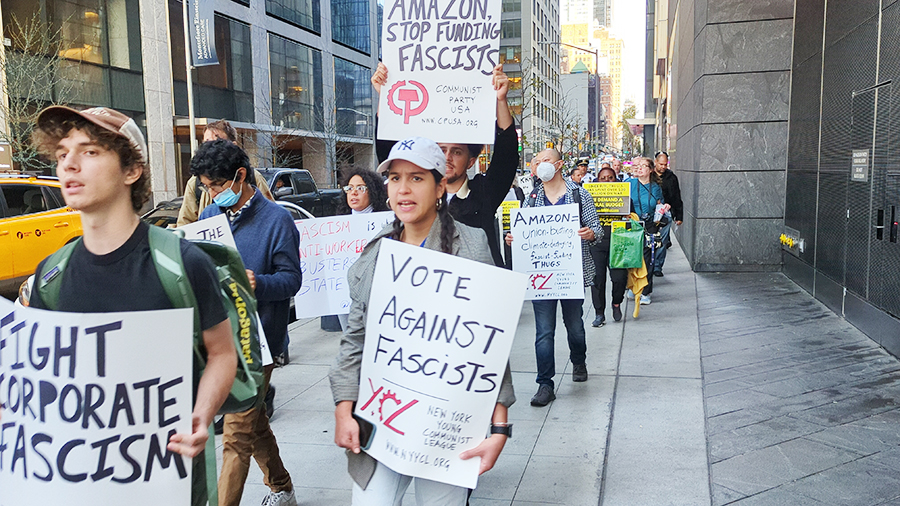 NY coalition protests corporate backers of fascism – Communist Party USA