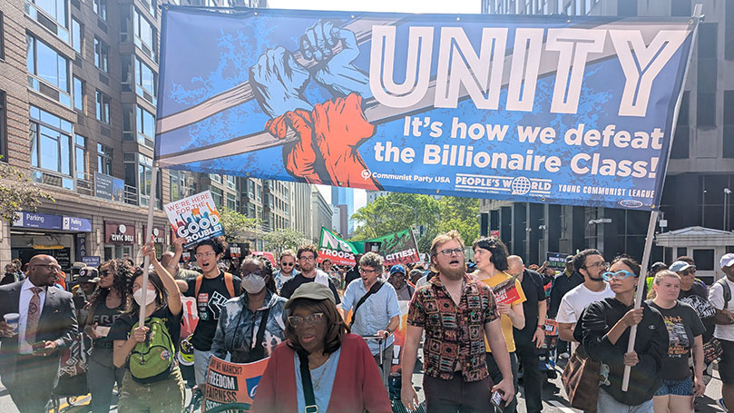CPUSA members add street heat on Wall Street – Communist Party USA